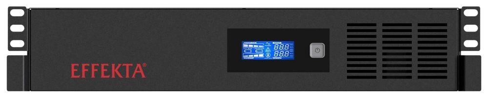 Effekta Line-Interaktive-USV, 600VA,19"/2HE, 12min bei cos phi 0,7, USB, Serie OFFICE - LEDXess ...