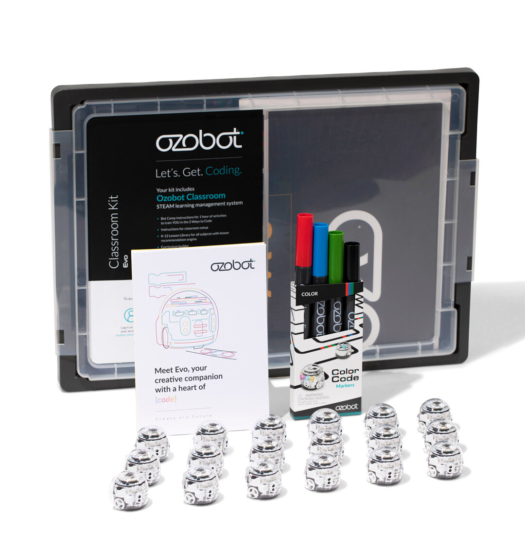 Ozobot MINT Coding Roboter Schulset Evo Classroom Kit 18 Robots ...